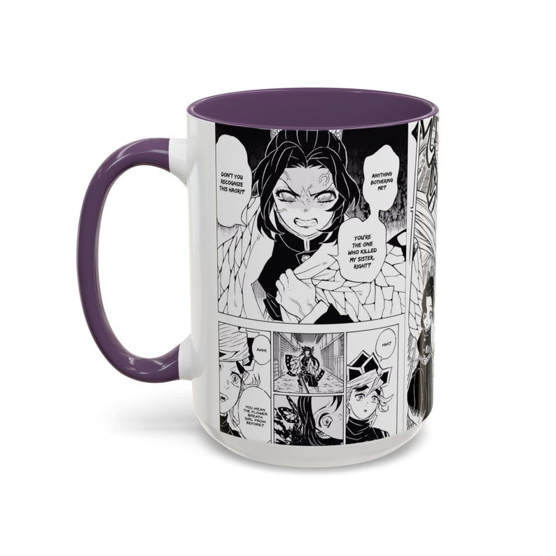 Demon Slayer Shinobu Kochou Mug (manga Panels) 11oz, 15oz, Anime Coffee ...
