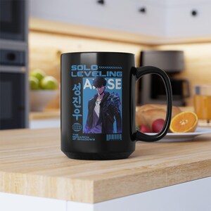 Solo Leveling Sung Jinwoo Mug (11oz, 15oz) Solo Leveling Fans, Anime ...