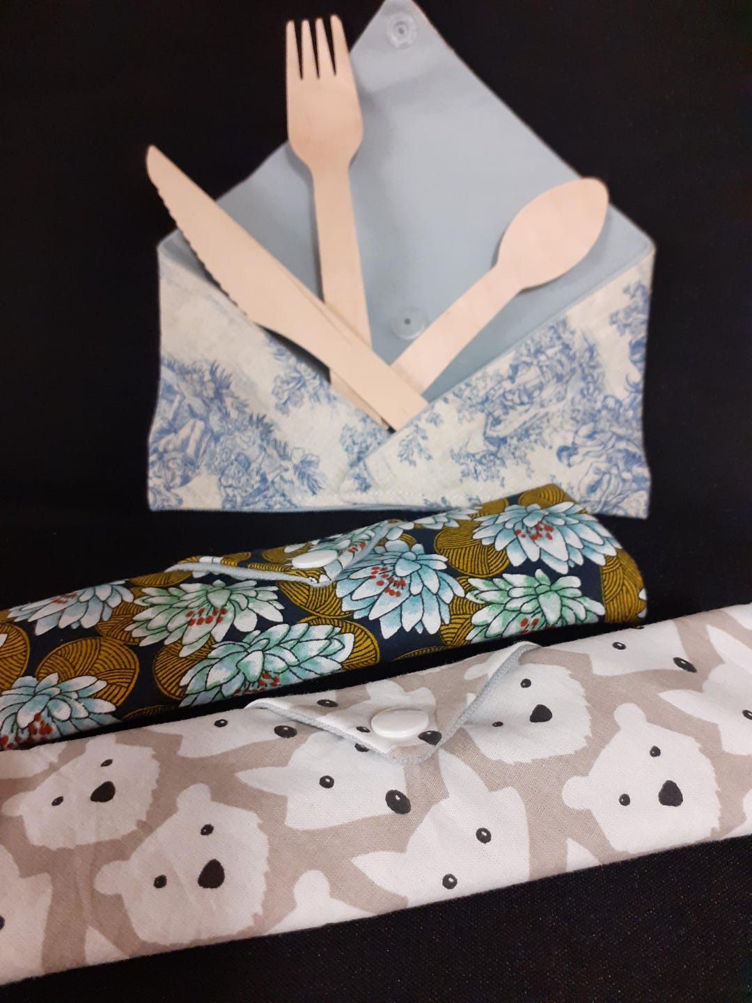 Fabric Cutlery Pouch - Etsy