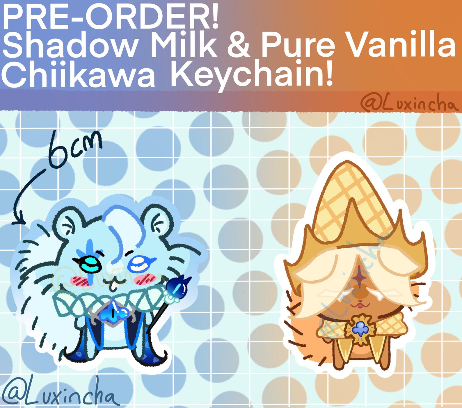 PRE-ORDER] Shadow Milk & Pure Vanilla Chiikawa Keychains! - Etsy