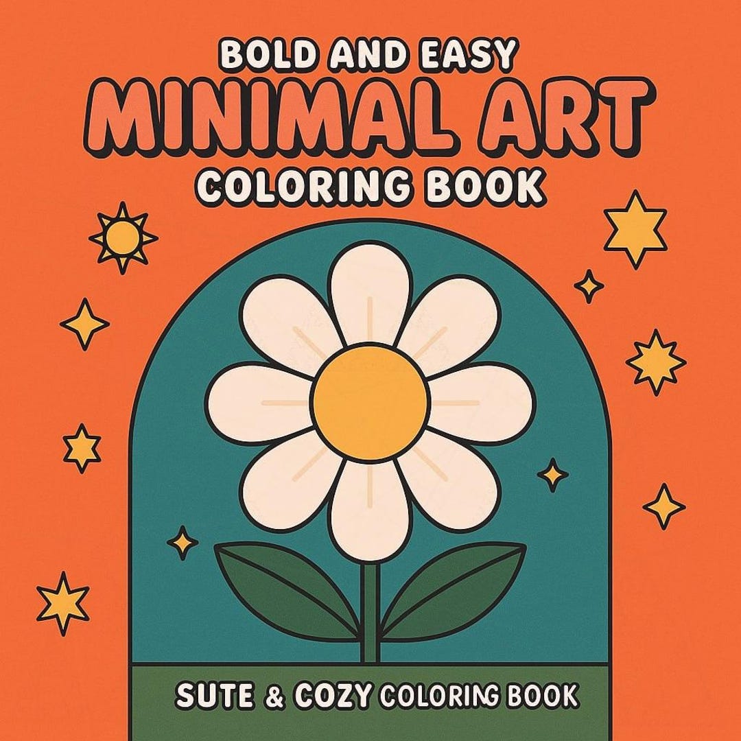 Bold and Simple Coloring Pages | Kids & Adults Printable PDF | Thick ...