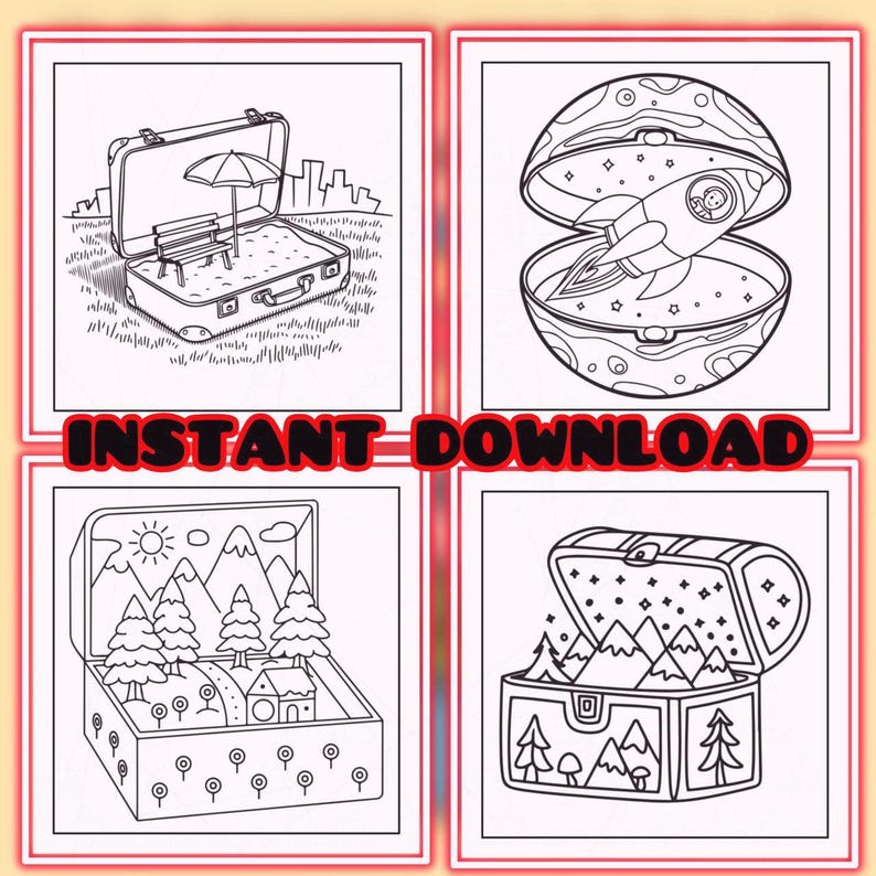 Bold and Simple Coloring Pages | Kids & Adults Printable PDF | Thick ...