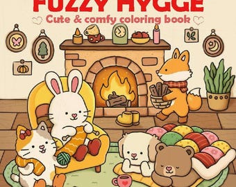 Cozy Days Coloring Pages: Super Cute Teddy Characters in Cozy Relaxing ...