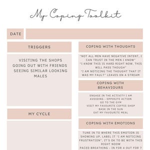 My Coping Toolkit Worksheet - Etsy