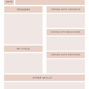 My Coping Toolkit Worksheet - Etsy