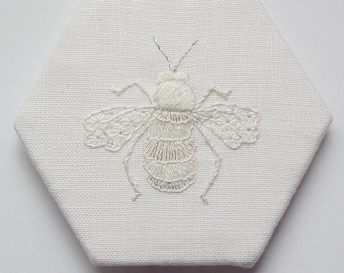 Bee Whitework Embroidery Kit - Etsy