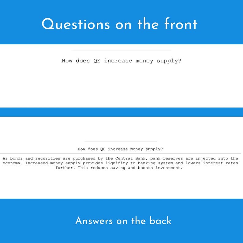 A-level Economics (edexcel A) Anki Flashcards - Etsy