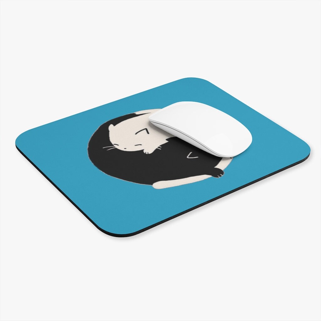 Yin Yang Cats Mouse Pad: Zen Kitty Cat Lover Gift - Etsy