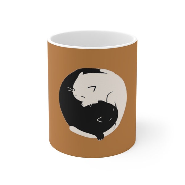 Yin Yang Cats - Etsy