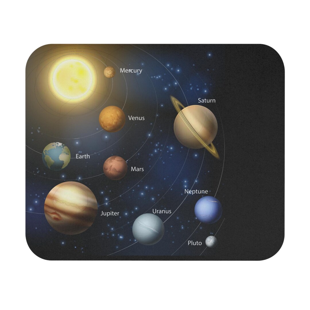 Mouse Pad ~ Solar System Planets Galaxy Educational Science Learning ...