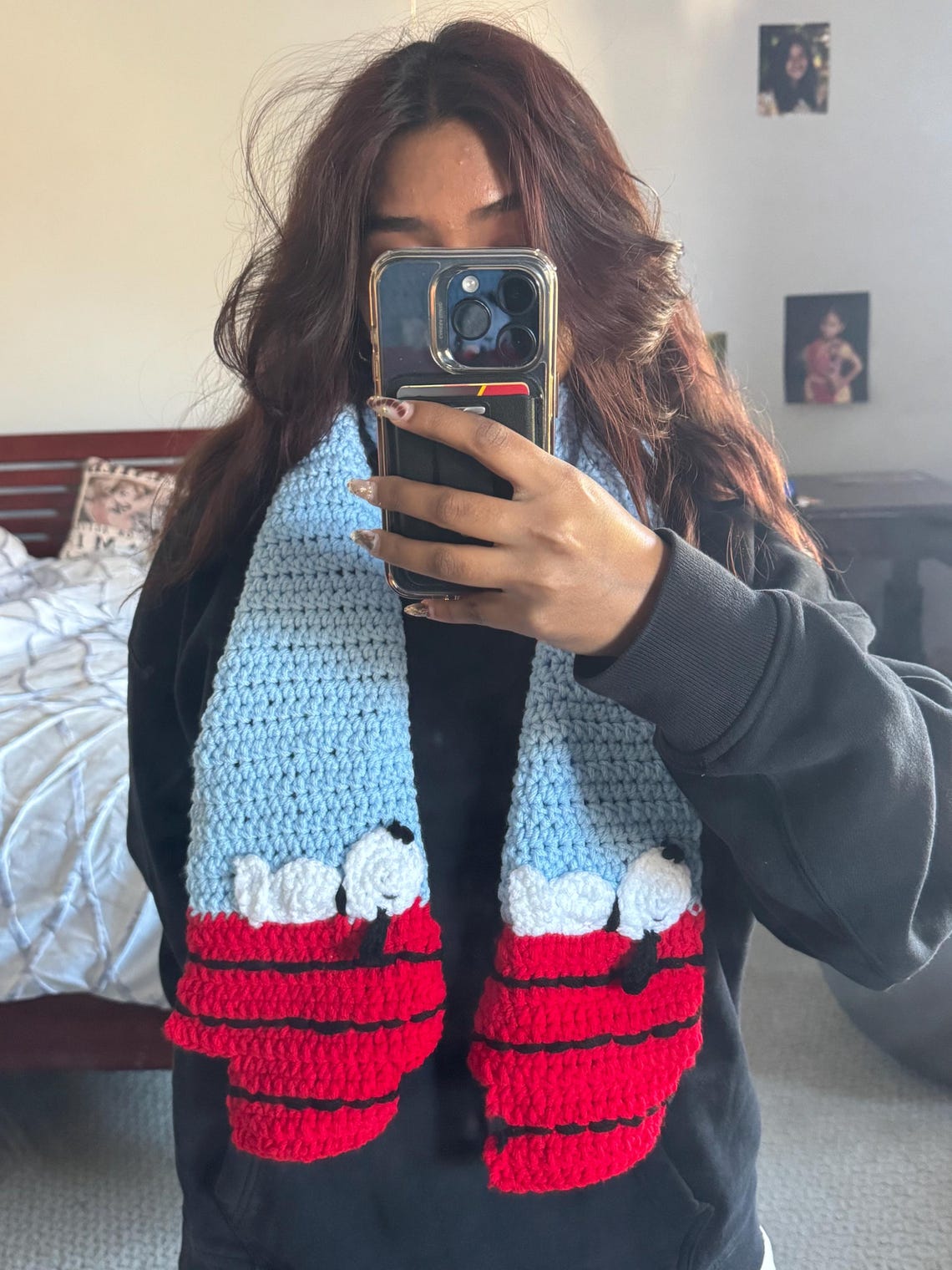 Snoopy Scarf - Etsy