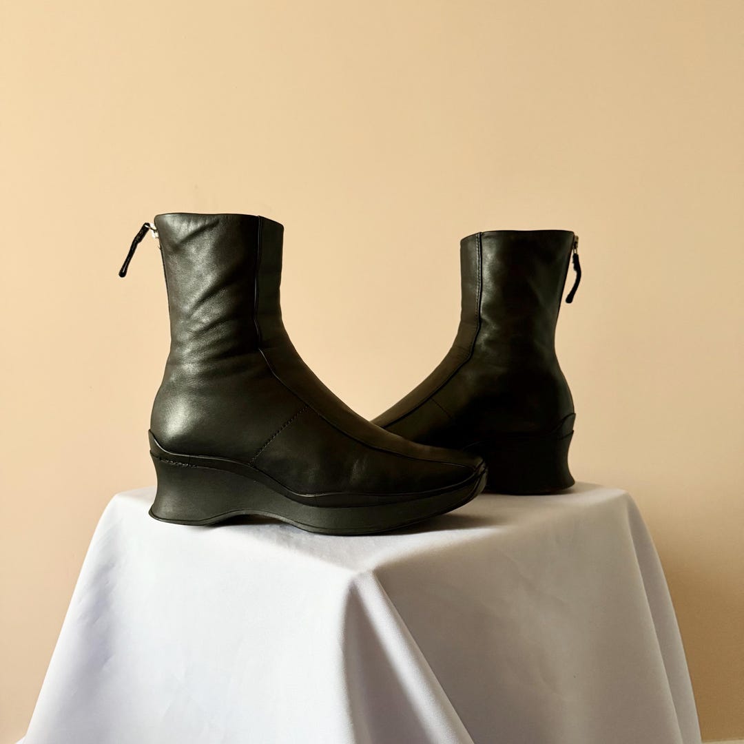 Archive 1999 Prada Sport Ancle Black Vintage Boots Size EUR 35 - Etsy