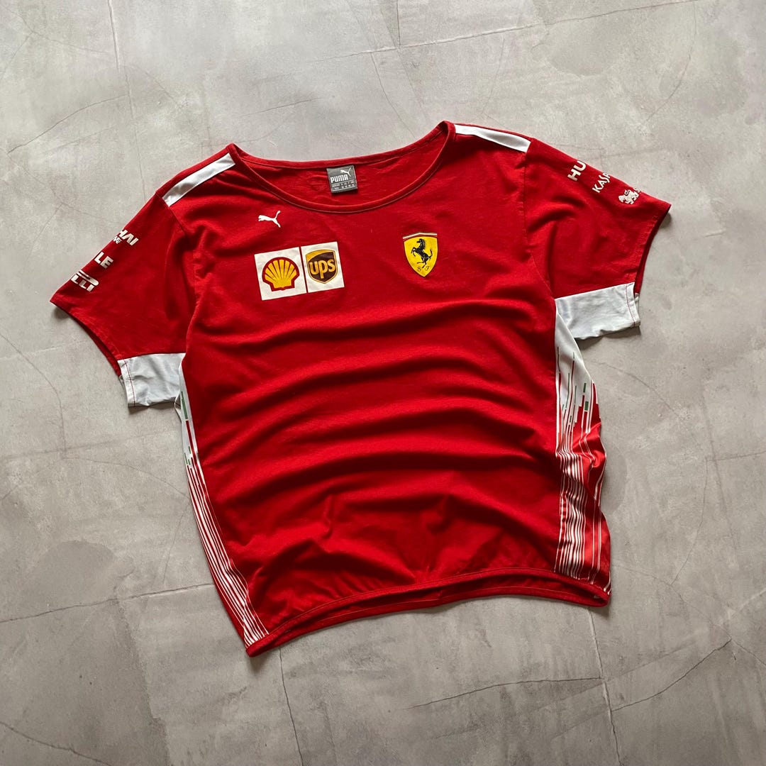 Puma Scuderia Ferrari Pirelli Red T-shirt Racing Hamilton Size M - Etsy