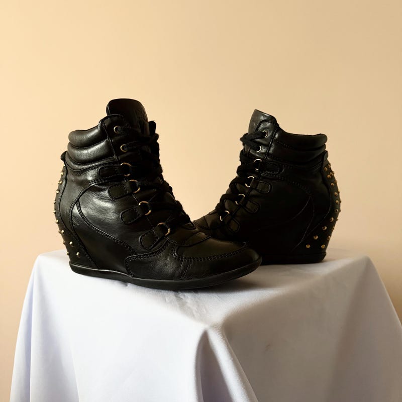 Studded Wedge Sneaker - Etsy