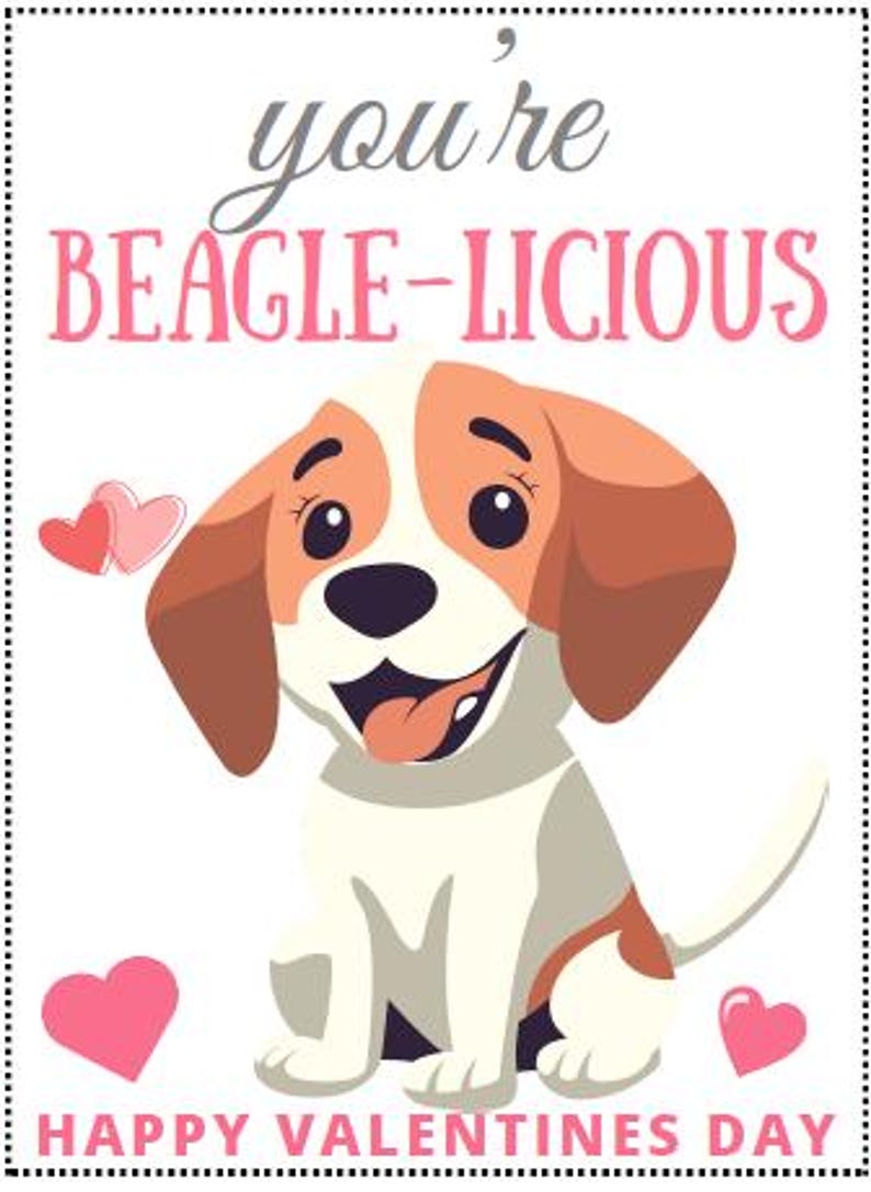 Adorable Dog Breed Valentine Cards – Printable Cute Puppy Love Notes - Etsy
