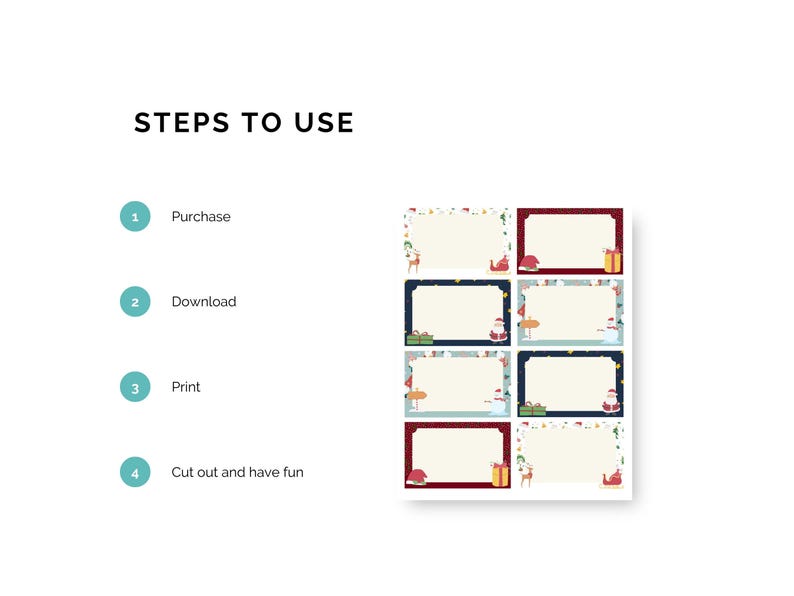 Christmas Scavenger Hunt Cards - Etsy