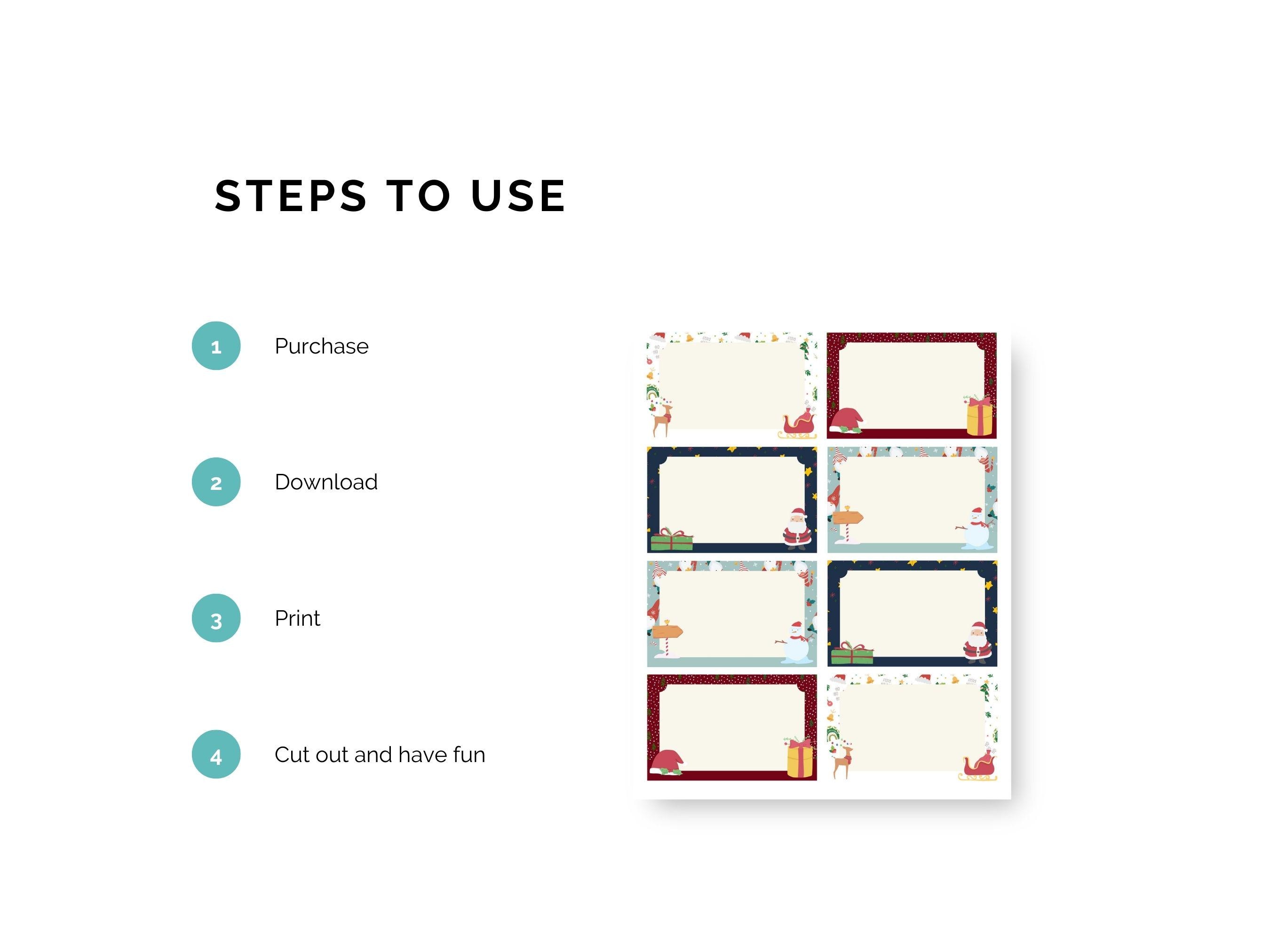 Christmas Scavenger Hunt Cards - Etsy