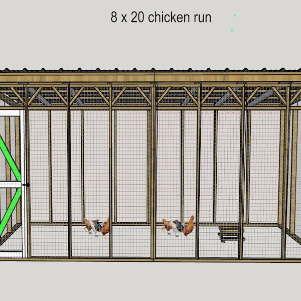 Chicken Coop Plans 20 Chickens - Etsy