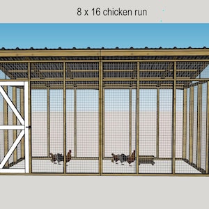 Chicken Run Plans 10x20 - Etsy