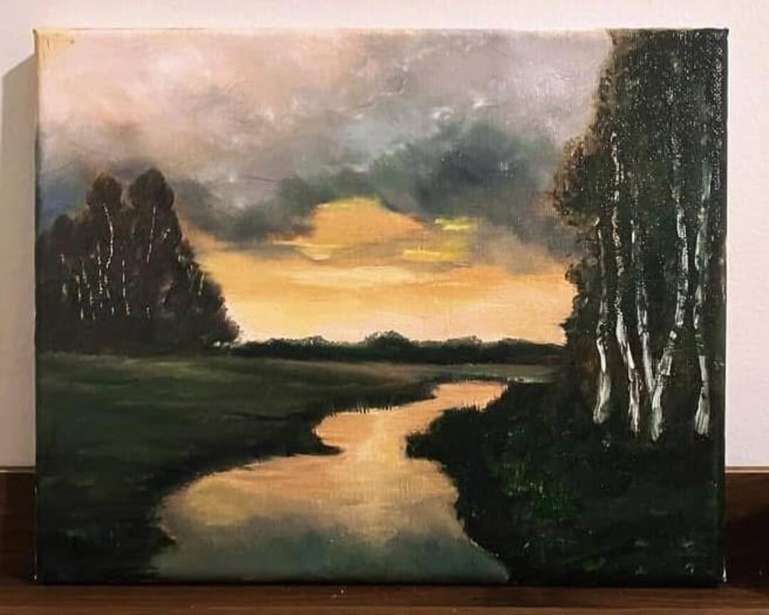 Murky Sky, Petite Oil on Canvas 8X10” - Etsy