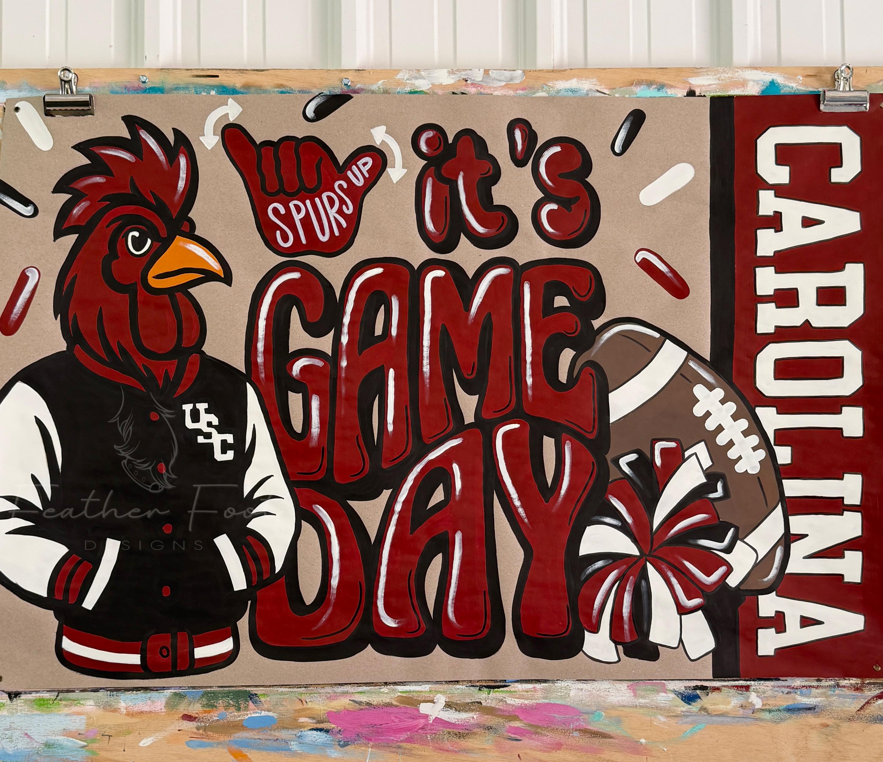 Custom College Football Game Day Banner, Tailgate Party, Tailgate Decor ...