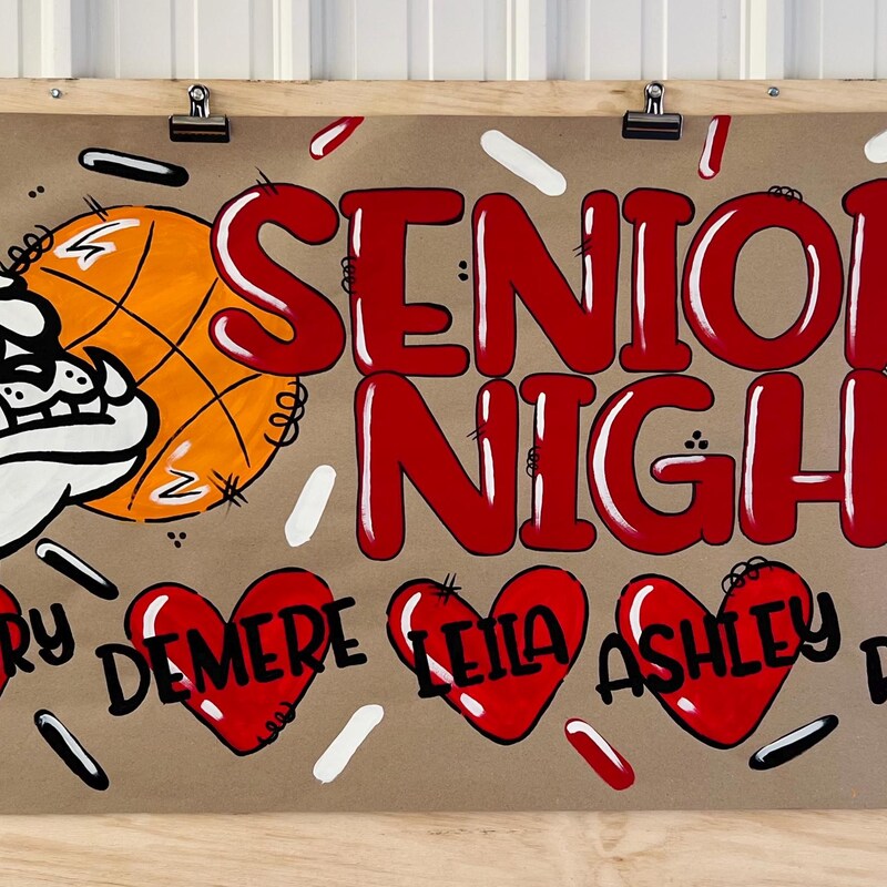 Basketball Senior Banners - Etsy