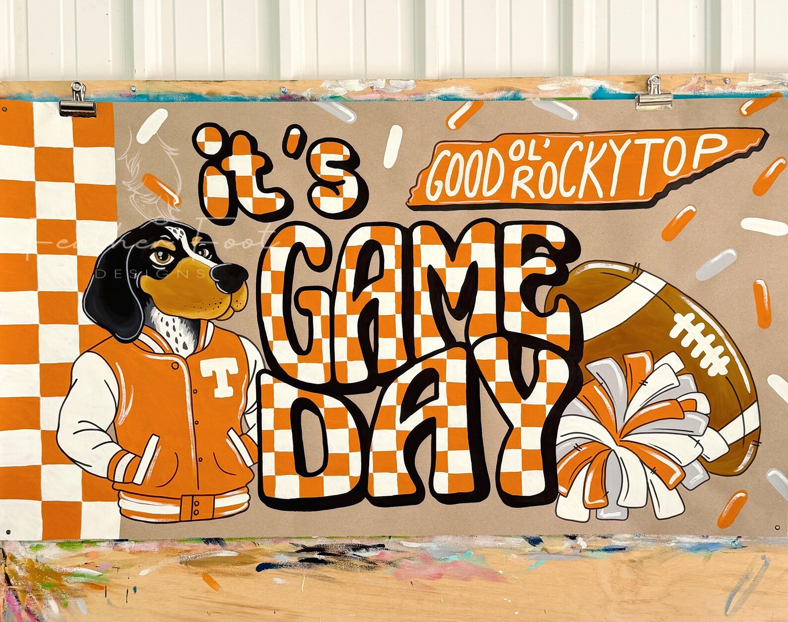 Custom College Football Game Day Banner, Tailgate Party, Tailgate Decor ...
