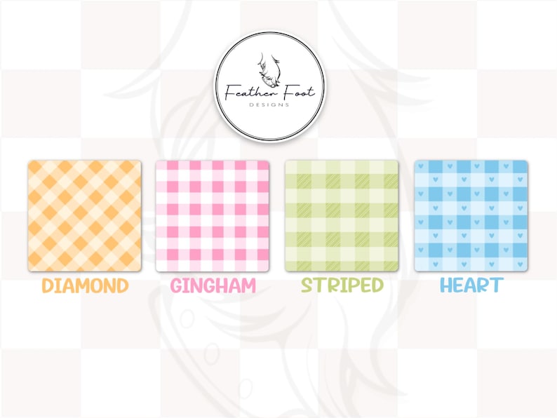 Procreate Gingham Brush Set Pattern Styles Digital Download Etsy