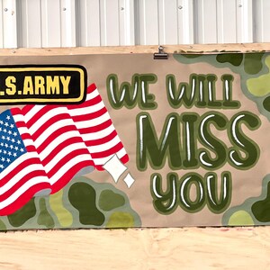 Custom Military Deployment Banner, Military Welcome Home Sign, Military ...