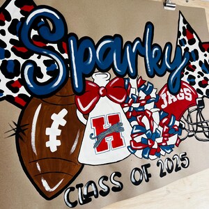 Custom School Cheer Spirit Banner, Cheerleading Banner, School Spirit ...