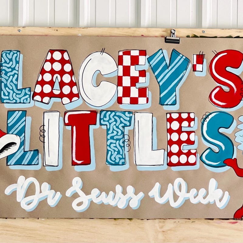 Dr Seuss Banner - Etsy