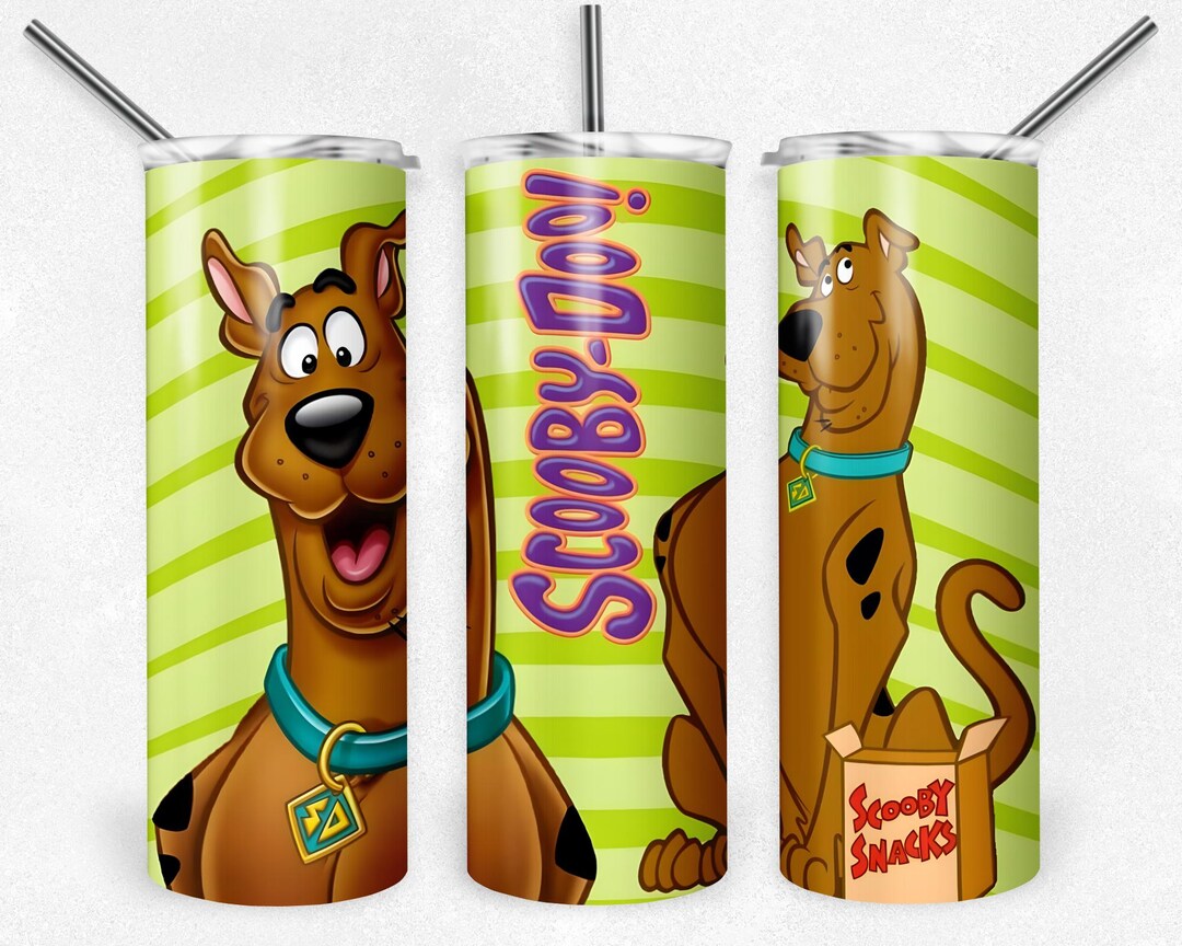 Scooby Doo Tumbler PNG, 20oz Tumbler Wrap, Nostalgie Cartoon Tumbler ...