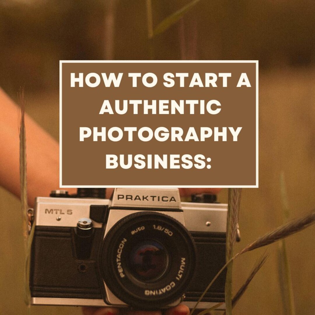 Becoming a Photographer PDF Course:soulful Guide to Building an ...