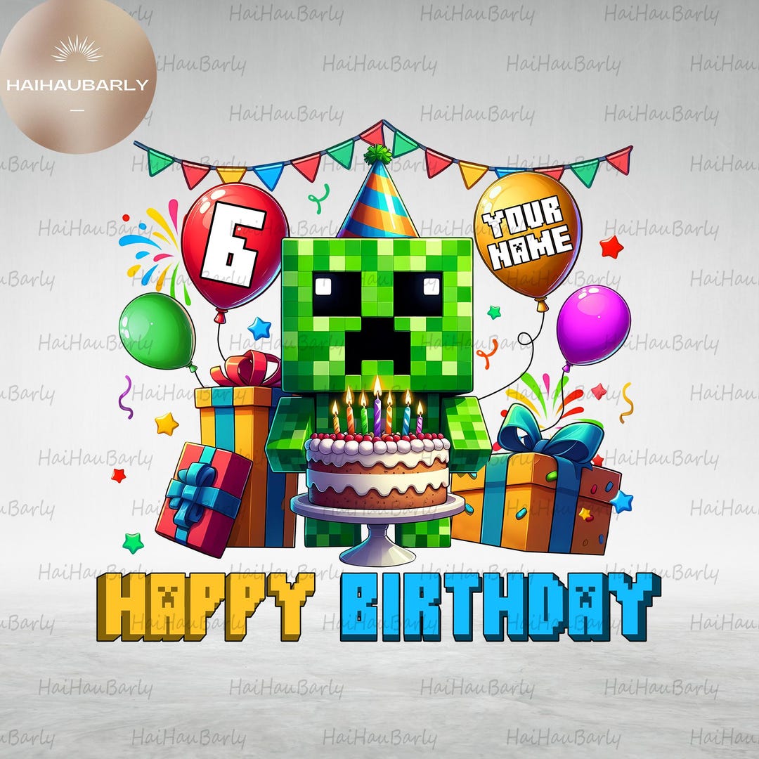 Custom Gamer Birthday Png, Dabbing Game Character Png, Boy Birthday Png ...