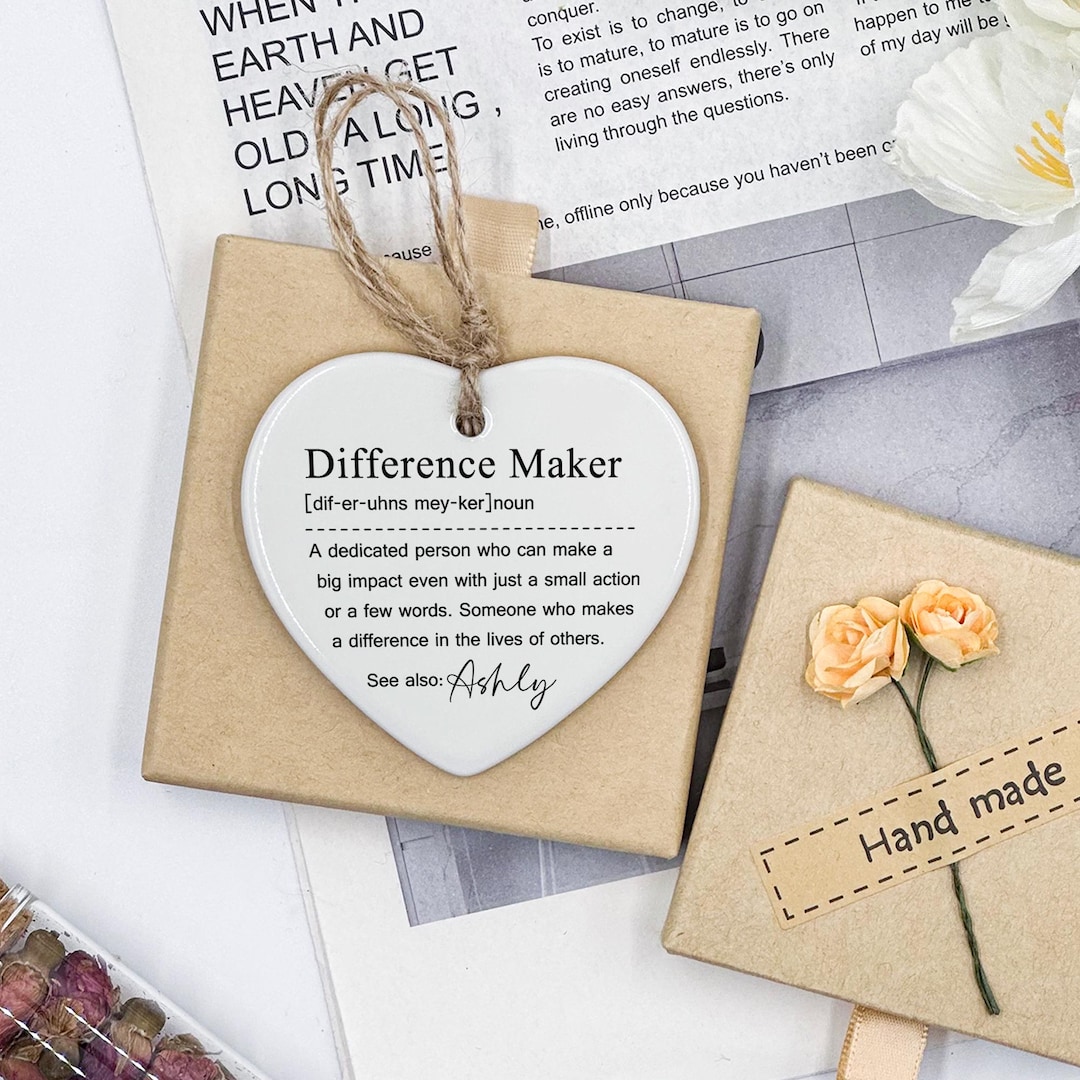 Personalized Difference Maker Gift, Difference Maker, Mentor ...