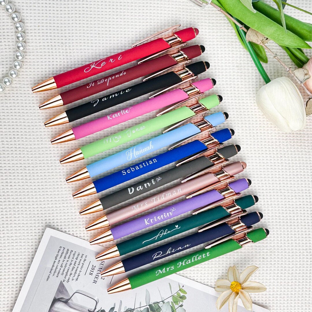 Laser Engraved Pen, Personalized Pen for Realtors, Ball Point Pen With ...