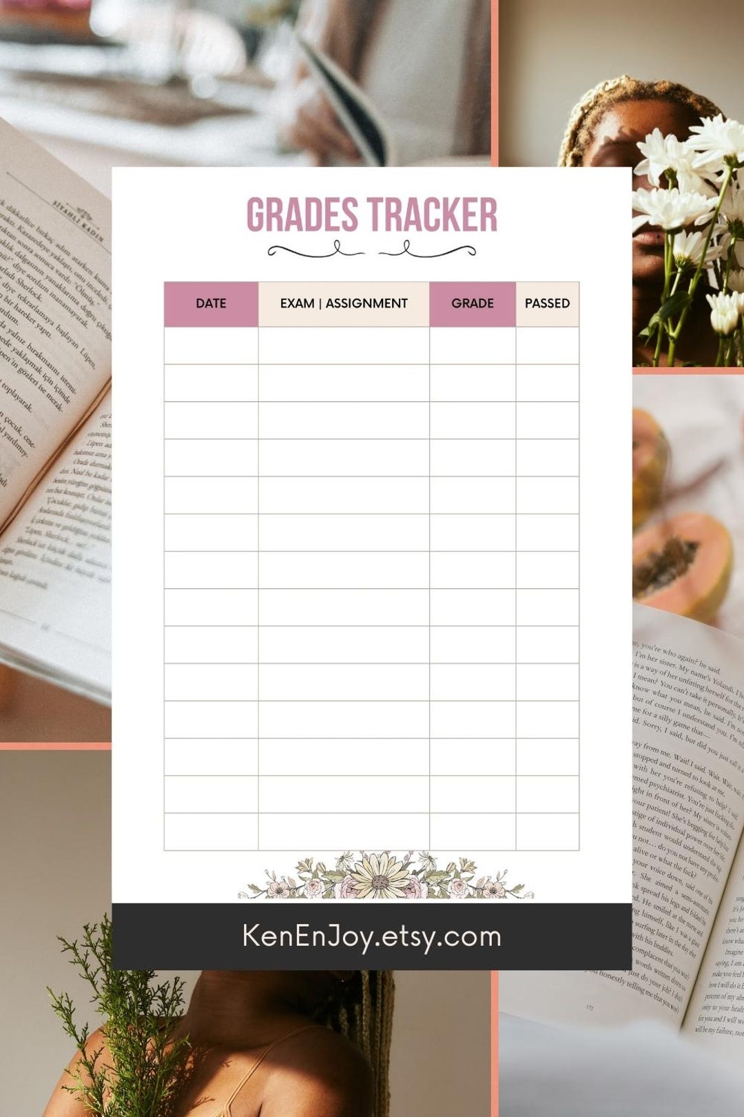 Grades Tracker | Student Tracker | Grades Tracker Template | DIGITAL ...