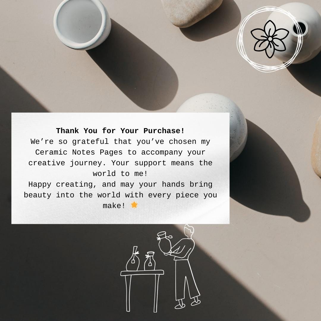 Printable Pottery Journal, Pottery Guide, Ceramics Journal, Kiln Log ...