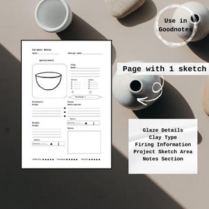 Printable Pottery Journal, Pottery Guide, Ceramics Journal, Kiln Log ...
