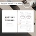 Printable Pottery Journal, Pottery Guide, Ceramics Journal, Kiln Log ...