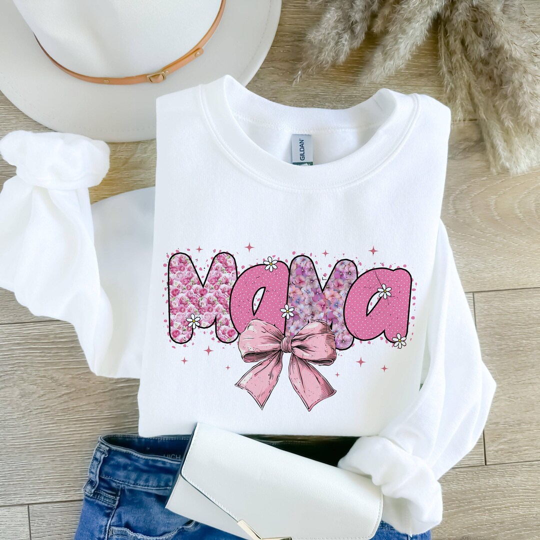 Preppy Mama Png, Cute Mama Png, Floral Mama Png, Mothers Day Png, Mama ...