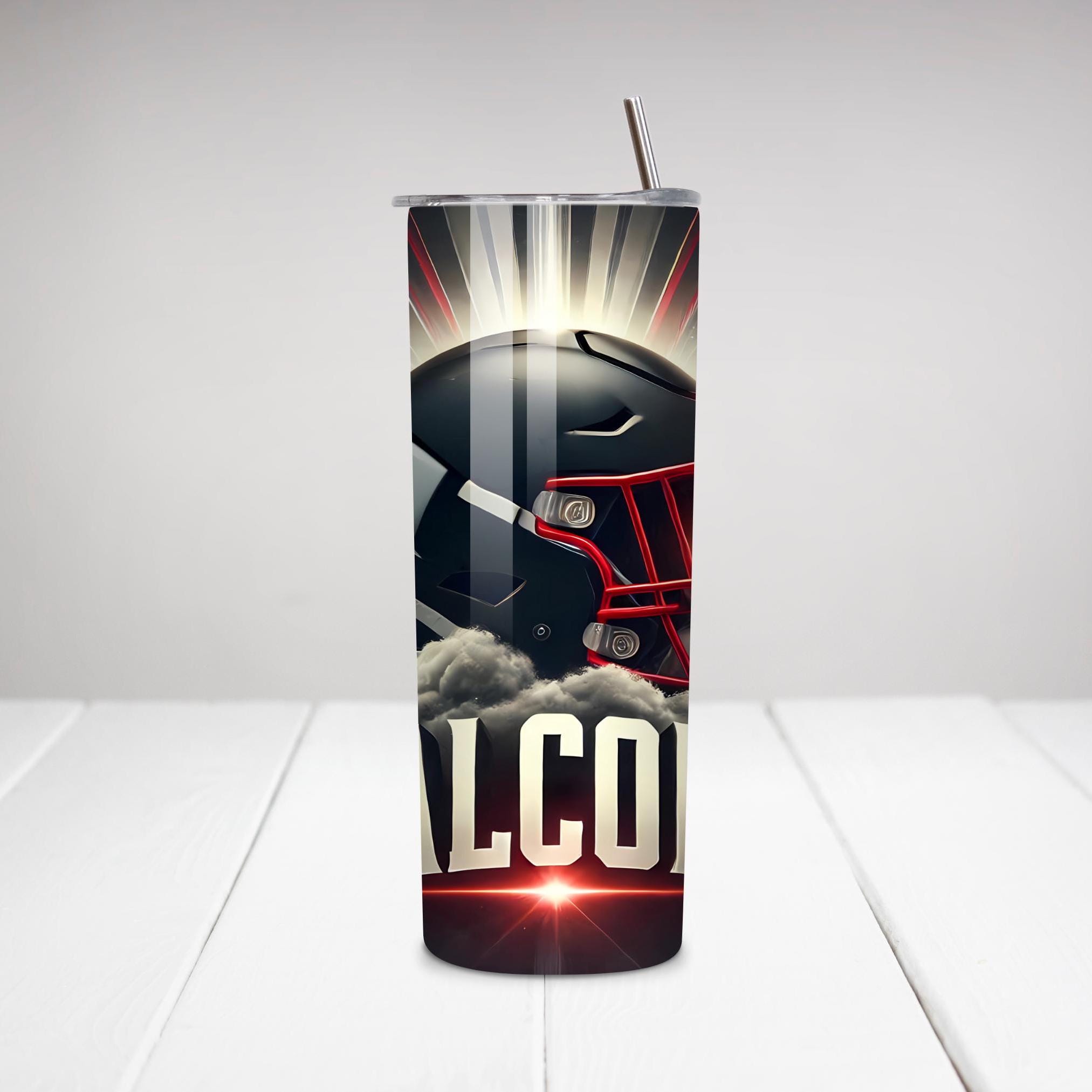 Falcon 20oz Skinny Tumbler Wrap PNG, Sport 20oz Tumbler PNG, Mascot ...
