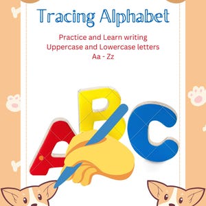 Tracing Uppercase and Lowercase Letters for Kids - Alphabets From Aa to ...