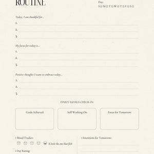 The Daily Routine Planner & Journal - Etsy