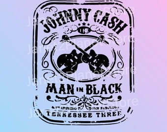 Johnny Cash Svg - Etsy