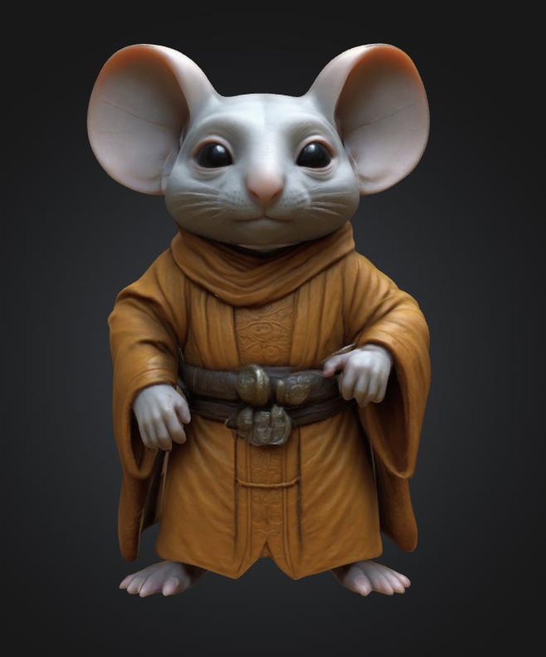 Mouse Monk DND Miniature 3D Print File - Etsy