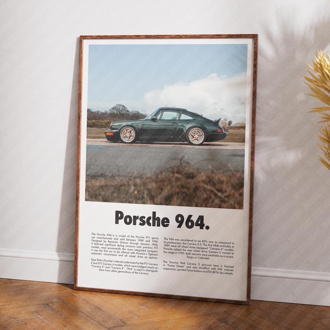 Porsche 911 964 Modified Stanced ETA BETA Poster Wall Art High Quality ...
