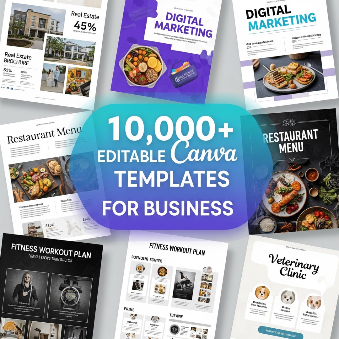 10,000 Editable Canva Templates | Ultimate Branding and Social Media ...