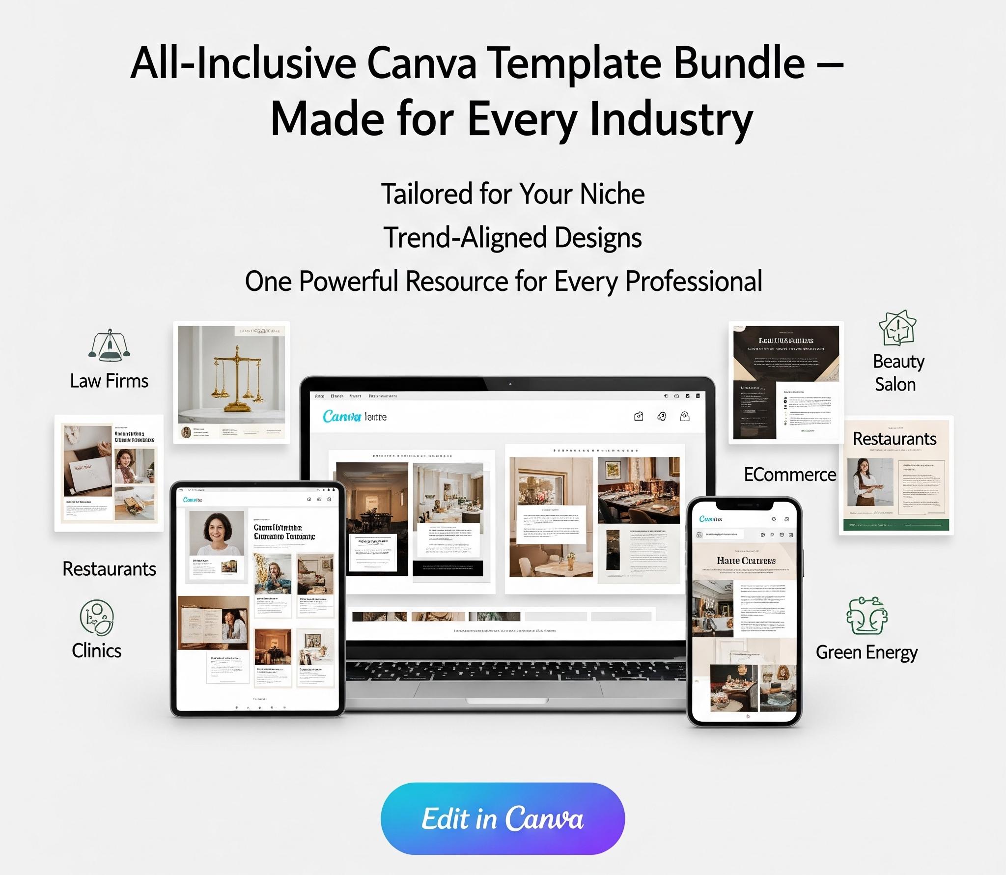 30,000+ Canva Templates Bundle | Editable Templates for Social Media ...