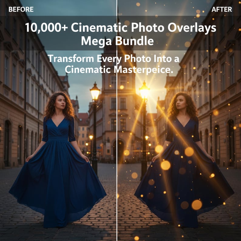 10,000+ Cinematic Photo Overlays: Film Effects (digital Download) - Etsy